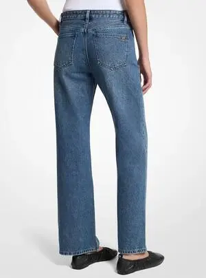 Michael Kors Alice Mid-rise Denim Jeans - Blue