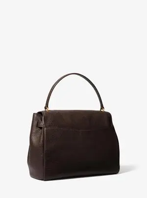 Michael Kors Hamilton Moderne Large Textured Leather Slouchy Satchel In By