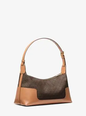 Michael Kors Teddi Medium Signature Logo Slouchy Shoulder Bag In By