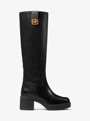 Michael Kors Bryant Leather Platform Boot In Size By