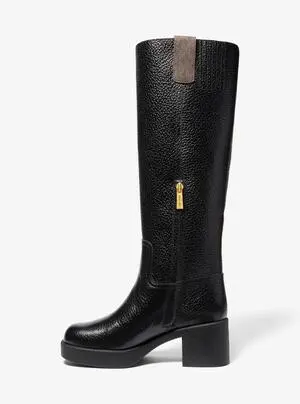 Michael Kors Bryant Leather Platform Boot In Size By