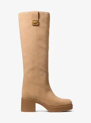 Michael Kors Bryant Suede Platform Boot In Size By