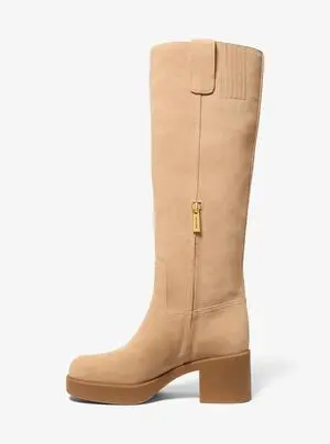 Michael Kors Bryant Suede Platform Boot In Size By