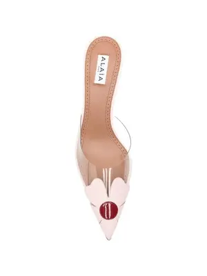 Alaïa Bloom Mules - Pink