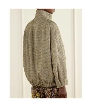 Dries Van Noten Checked Bomber Jacket