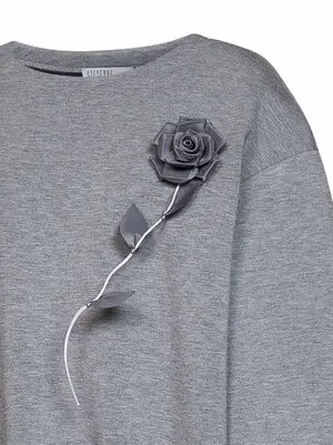 Giuseppe Di Morabito 3d Rose Detail Sweatshirt