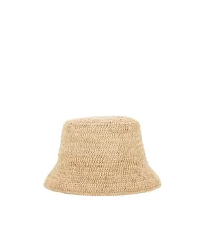 Helen Kaminski Chaturi Raffia Bucket Hat - Beige