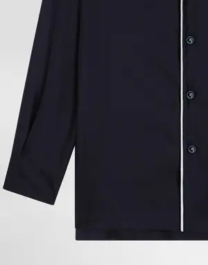 Dolce & Gabbana Logo-embroidered Piped Shirt