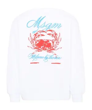MSGM Crab-print Sweatshirt