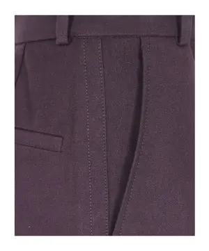 JOSEPH Wide-leg Trousers - Black