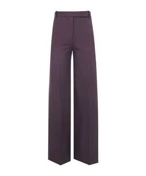 JOSEPH Wide-leg Trousers - Black