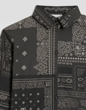 Dolce & Gabbana Bandana-print Poplin Shirt