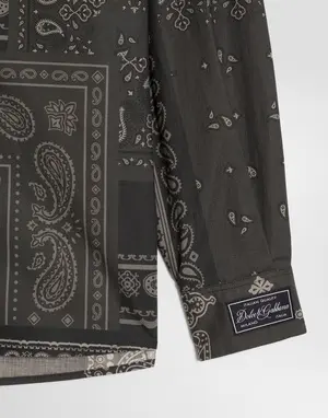 Dolce & Gabbana Bandana-print Poplin Shirt