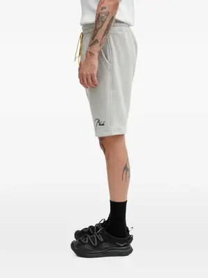 Rhude Logo-embroidered Drawstring Shorts - Grey