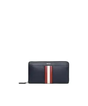 Bally Zipper Wallet - Navy