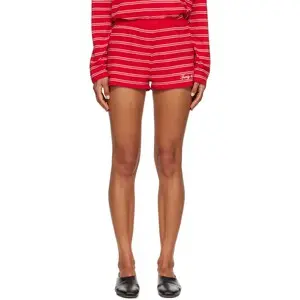 SPORTY  RICH Sporty Rich Striped Elasticated Waistband Shorts