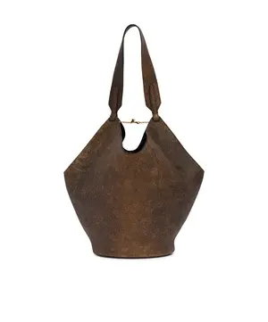 Khaite Lotus Tote Bag - Brown