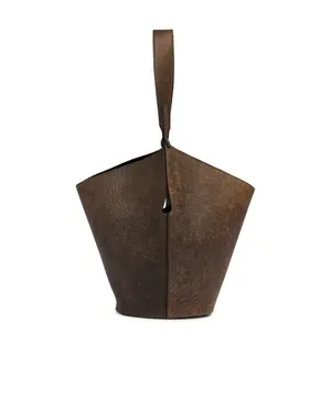 Khaite Lotus Tote Bag - Brown