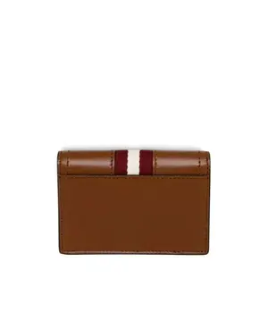 Bally Flip Card Holder - Brown