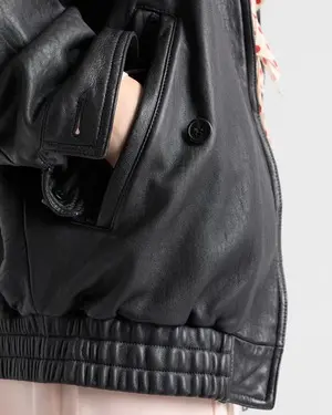 Prada Nappa Leather Blouson Jacket