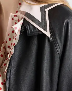 Prada Nappa Leather Blouson Jacket