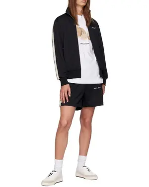 Palm Angels Logo Embroidered Track Jacket