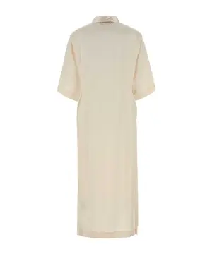 Carven Dr447 Satin Shirt Dress