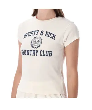 SPORTY  RICH Crew-neck T-shirt