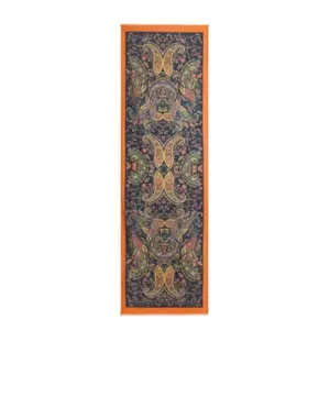 Etro Floral Paisley-patterned Frayed Scarf - Blue