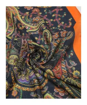 Etro Floral Paisley-patterned Frayed Scarf