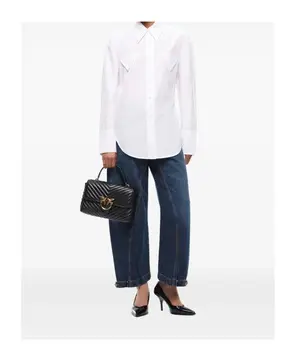 Pinko Slim-fit Shirt With Drawstring - White