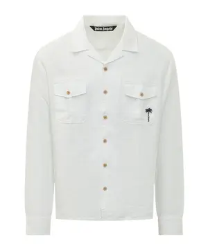 Palm Angels Palm Embroidered Shirt