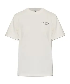 SPORTY  RICH Short-sleeved T-shirt - Ecru
