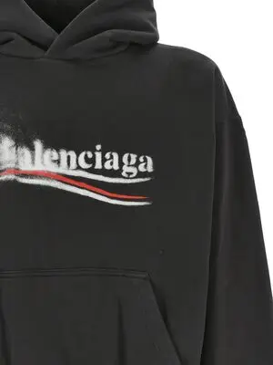 Balenciaga Logo Printed Hoodie