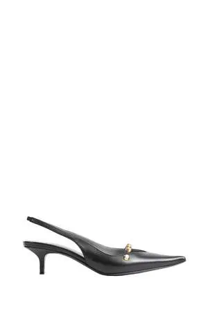 Balenciaga Midnight Slingback Pumps - Black
