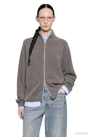 Our Legacy Dash Zip Cardigan - Brown