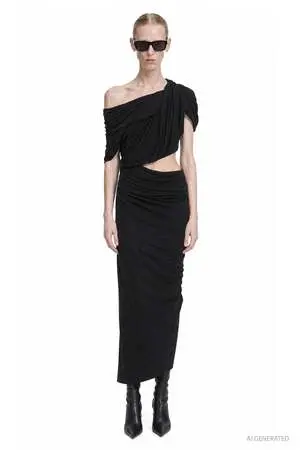 Balenciaga Twisted Draped Dress