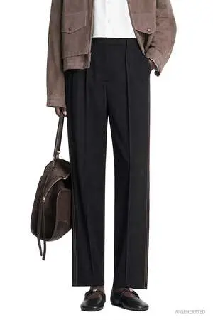 Loewe Trousers In Viscose And Wool Blend