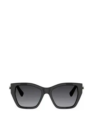 BVLGARI Geometric-frame Sunglasses - Black