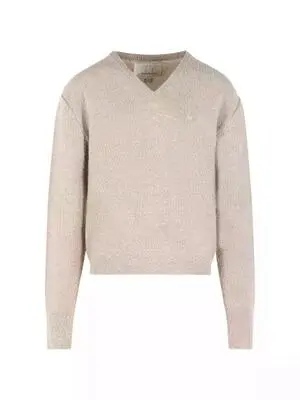 ERL V-neck Logo-embroidered Sweater