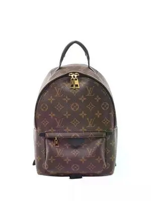 LOUIS VUITTON 2018 Monogram Palm Springs Pm Backpack - Brown
