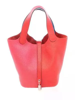 Hermès 2021 Bicolor Clemence Picotin Lock 18 Handbag - Pink