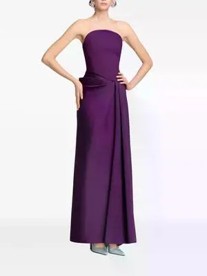 Solace London Seri Strapless Draped Maxi Dress