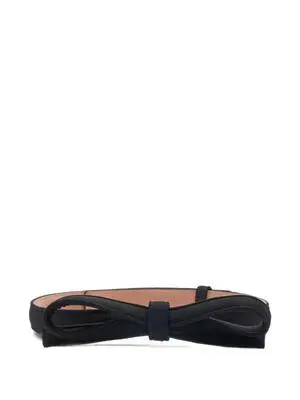 Carolina Herrera Bow-detail Wool Belt - Black