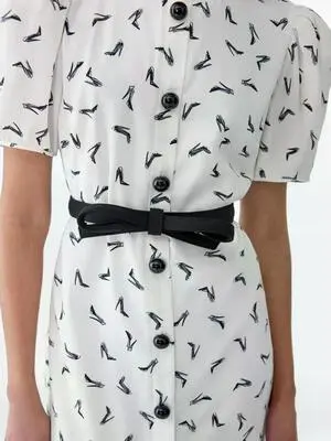 Carolina Herrera Bow-detail Wool Belt