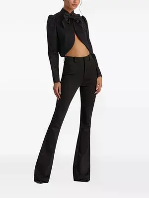 Alice + Olivia Ilaria Bow-detail Cropped Jacket