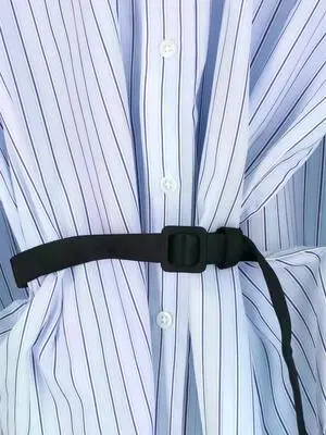 Vaquera Belted Vertical-stripe Shirt