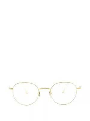 MASUNAGA Round-frame Glasses - Gold
