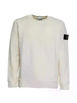 Stone Island Logo-patch Silk Sweater - Neutrals