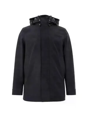 Woolrich Hooded Concealed-fastening Jacket - Blue